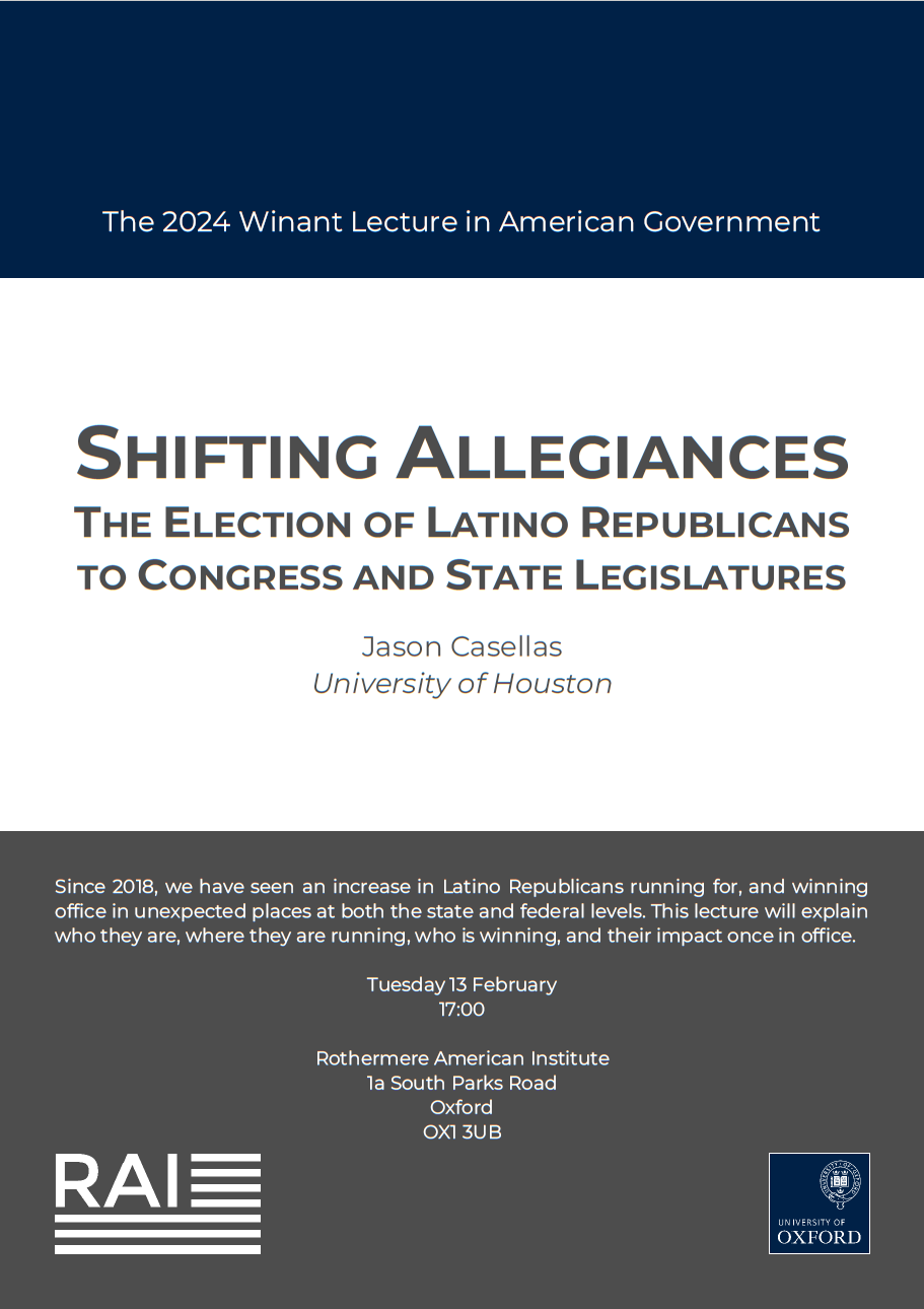 Winant Lecture in American Government 2024 - recording now available ...