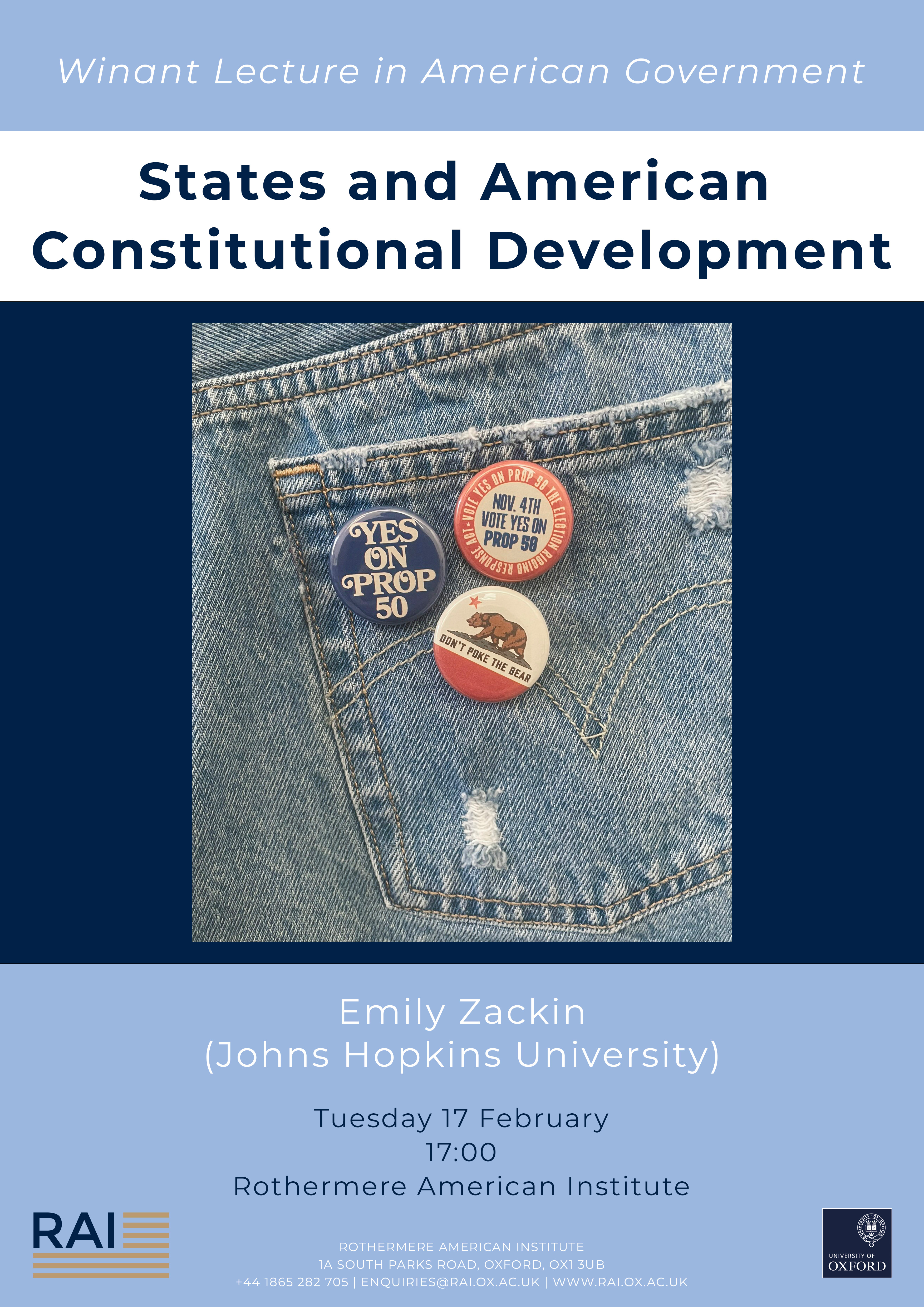 Winant Lecture in American Government 2026 - recording now available ...